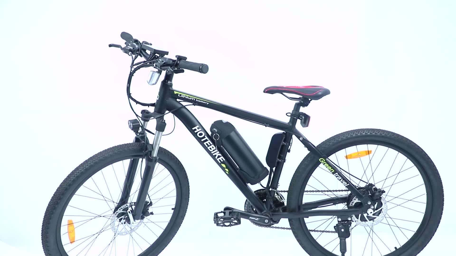 Mens Mountain Ebike Black Color Chinese Electric Bicycle 36v 250w 350w ...