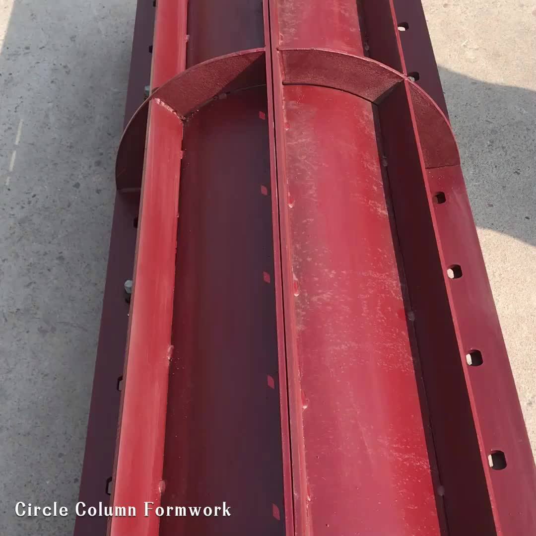 Construction Steel Column Formwork Metal Forms Molds For Concrete ...