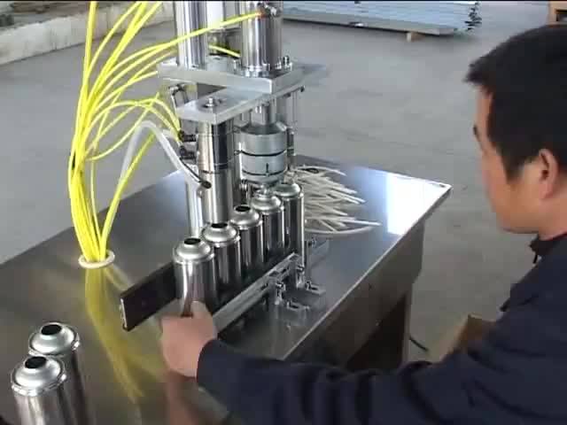 Semi Automatic Lpg Gas Butane Gas Butane Gas Cassette Filling Machine ...