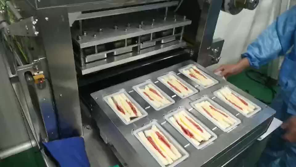 Modified Atmosphere 250-500g Map Meat Plastic Tray Packing Machine ...