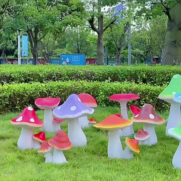 Giant Mushroom Props/ Life Size Mushroom Garden Decor/ Artificial ...
