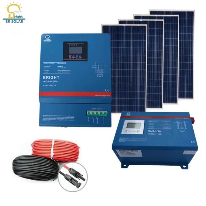 Off-grid Kit 1kw Solar System For Home 2000w - Buy Solar System For ...