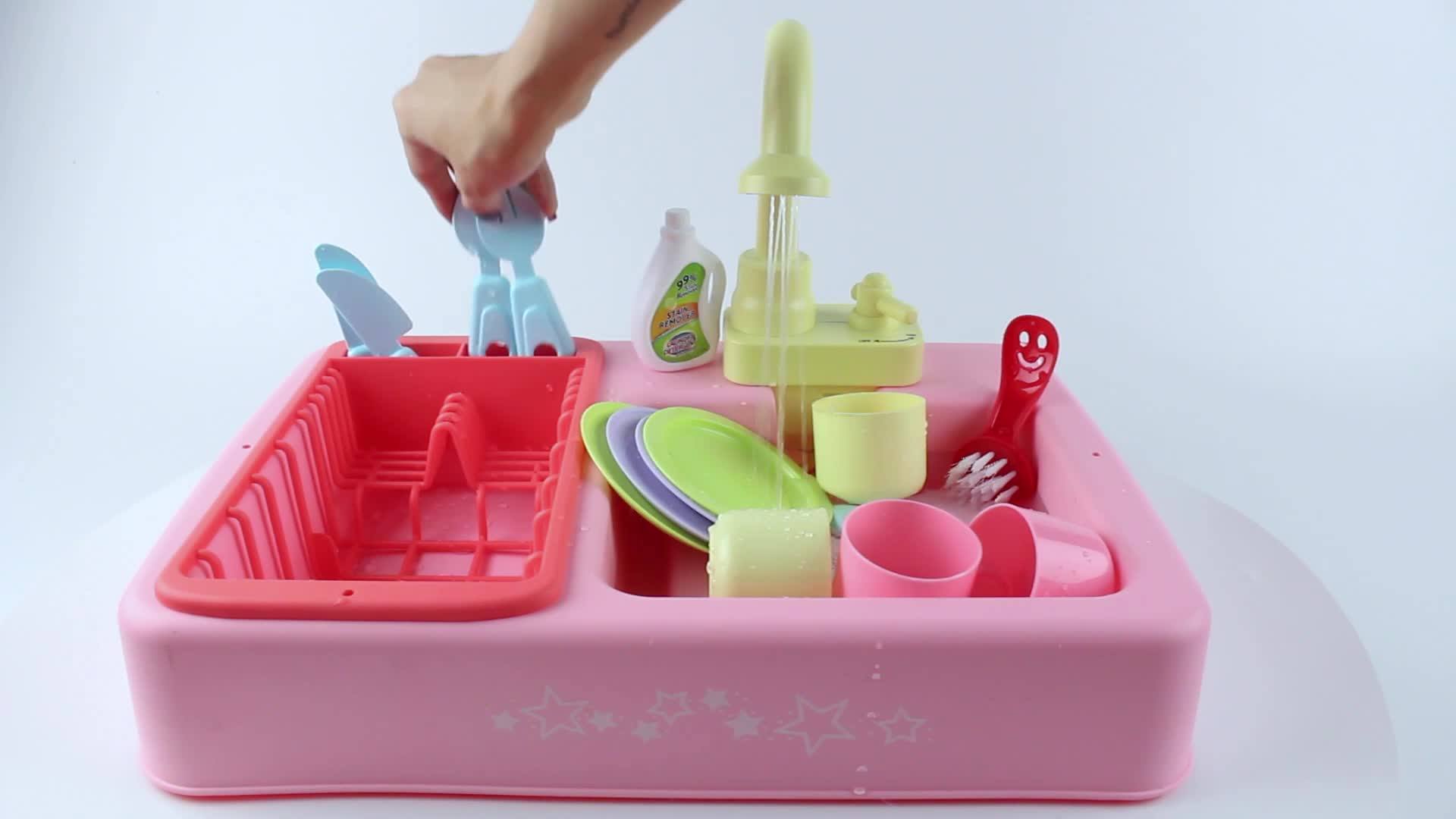 Household Little Wash Basin Suit Mini Plastic Pool Sink Pink Spraying ...