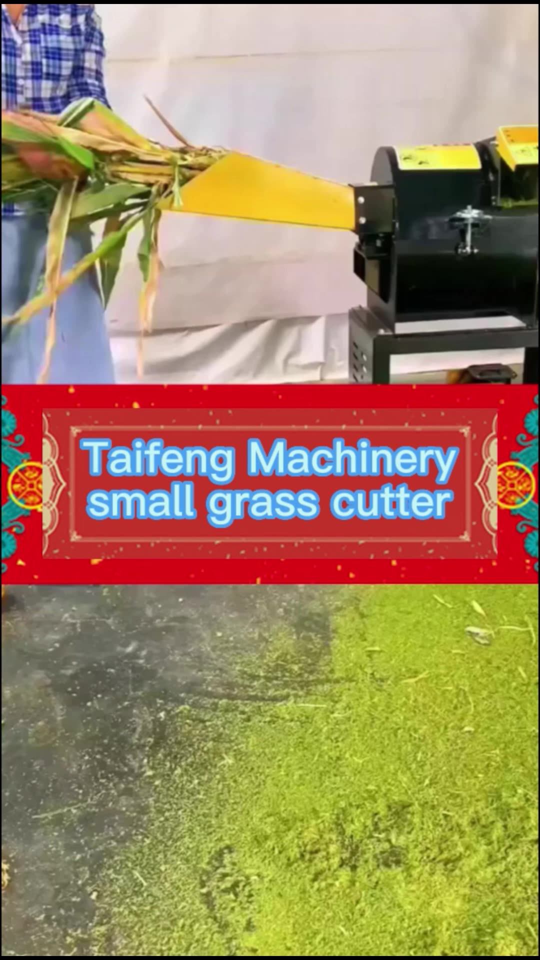 Mini Chaff Straw Crusher Poultry Animal Cattle Feed Making Grass ...