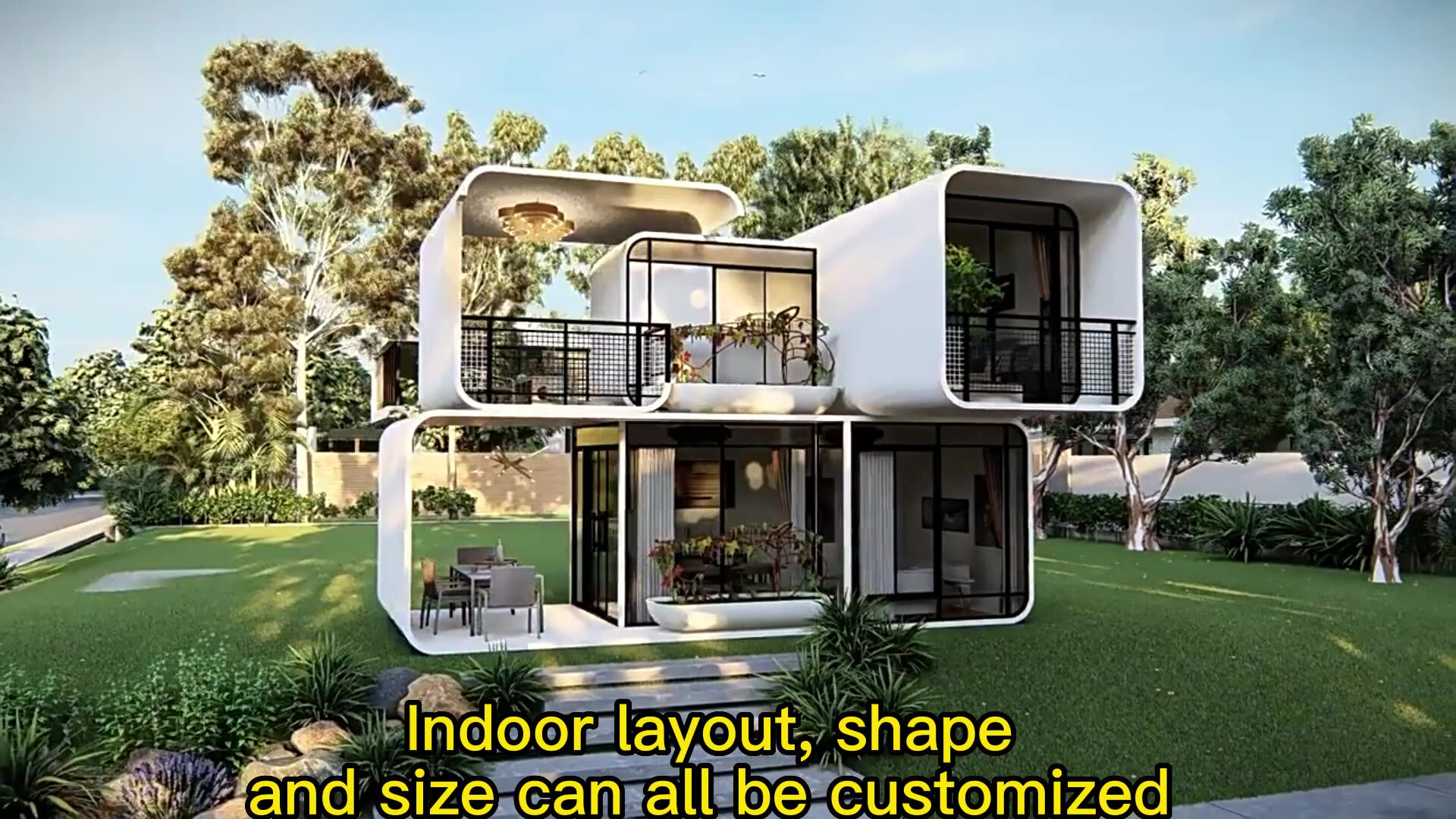 Beach Hotel Homestay Prefabricated Container House,Space Module,Apple ...