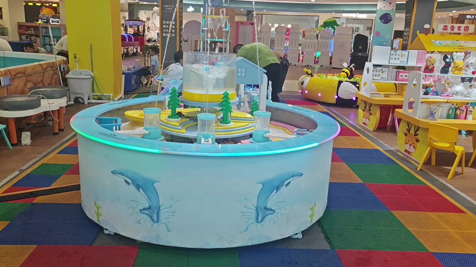 Indoor Playground Vacuum Tube Ball Wall Games Interactive Ball Wall For ...