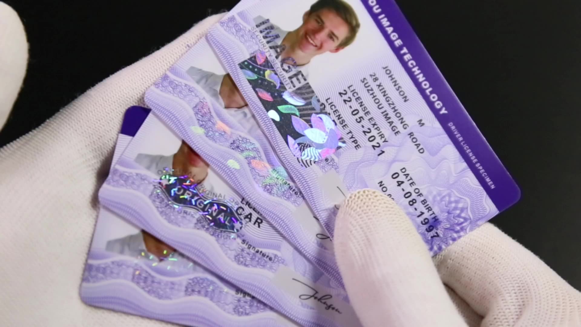 Custom Printed Pvc/polycarbonate Hologram Id Card,Hologram Security Id Card For Identity ...