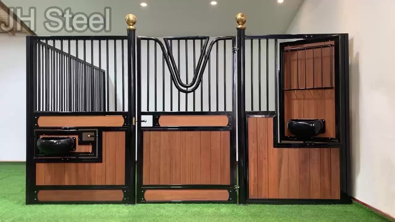 Luxury Bamboo Customized Horse Stall Gates Partition Horse Stables ...