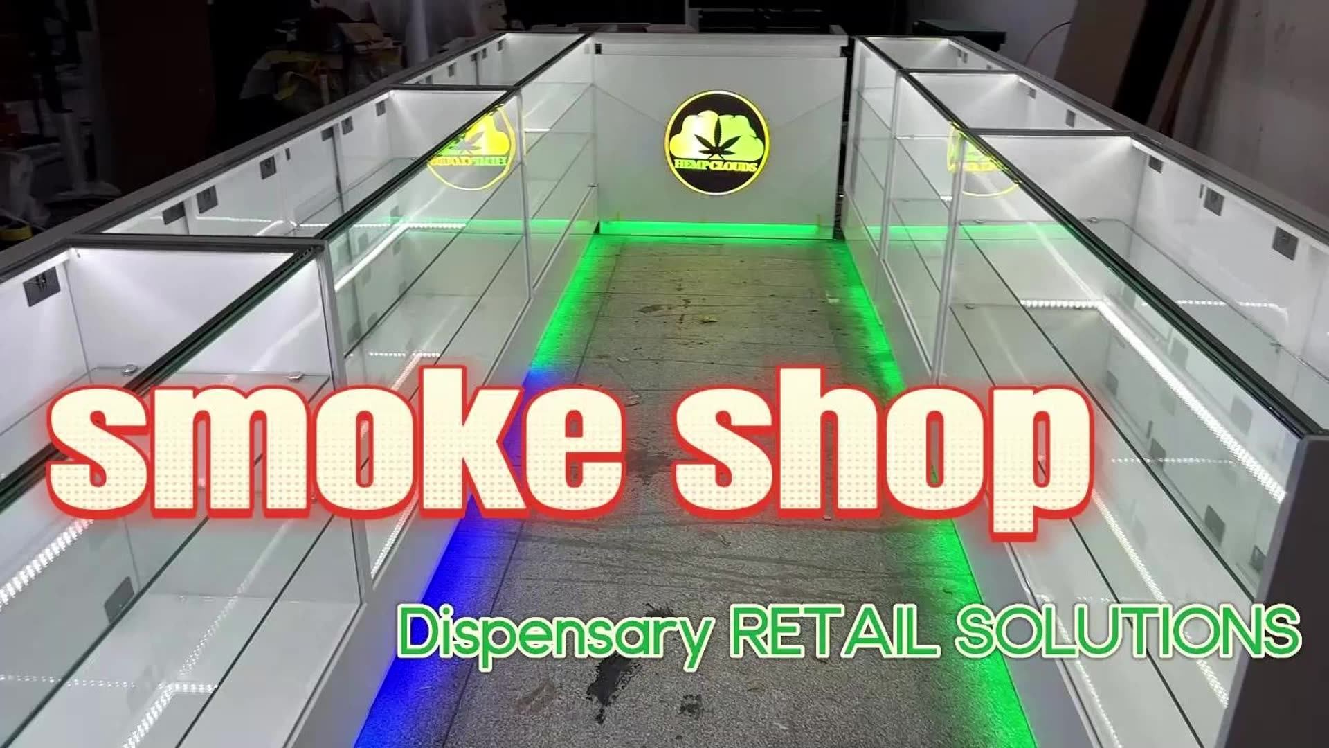 Customized Original Counter Top Smoke Display Case Glass Wall Cigarette ...