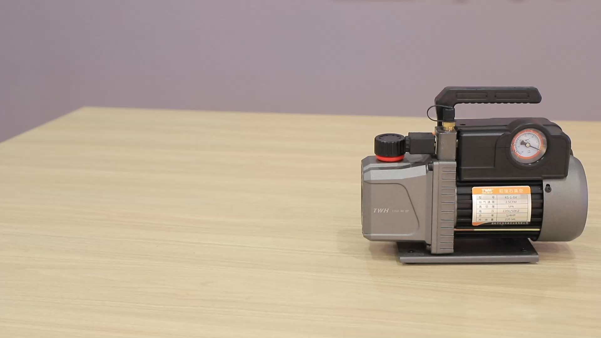 Hbs Small Vacuum Pump With Gauge 3cfm,110v Portable Air Conditioning ...