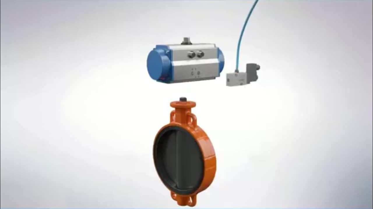 Dn200 Pn16 Water Treatment Pneumatic Actuator Wafer Connection Type ...