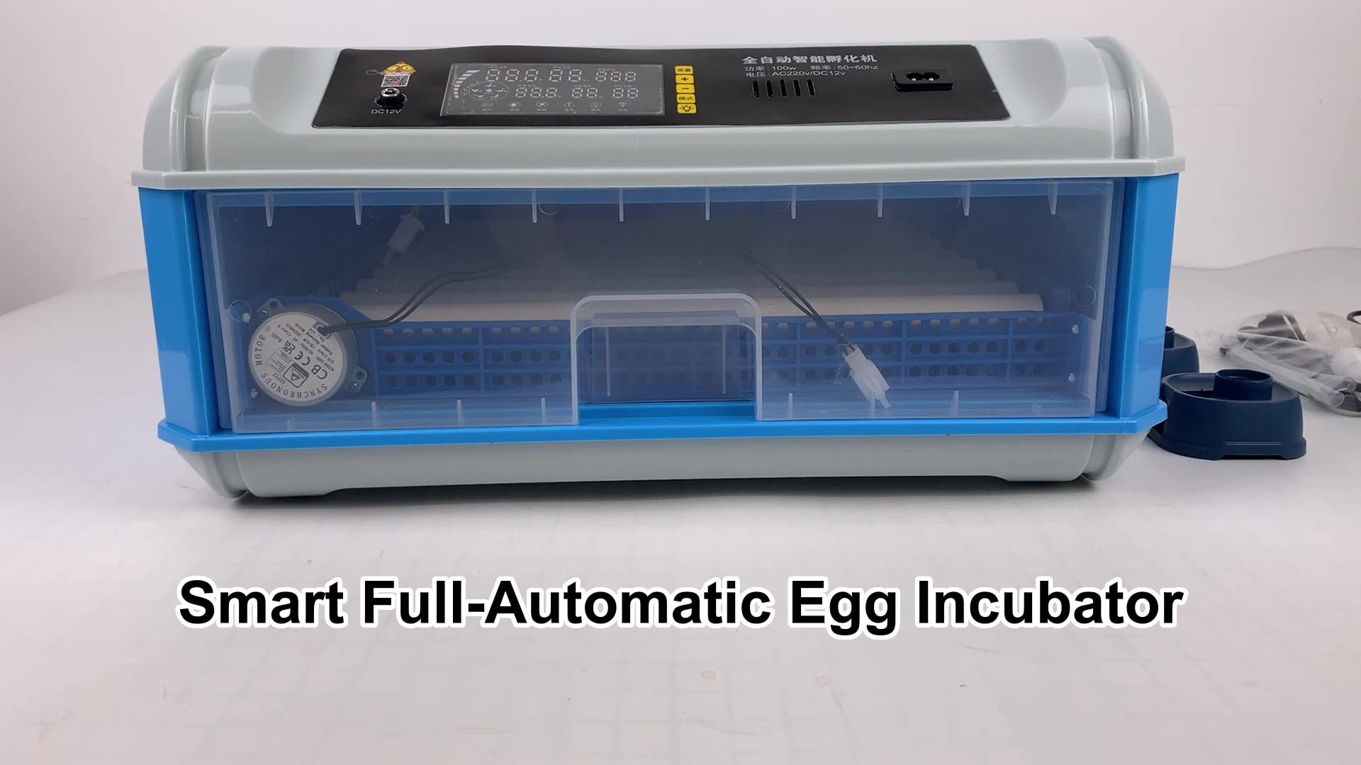 100 Egg Incubator Fully Automatic Hatching Machine Poultry Egg Setter ...
