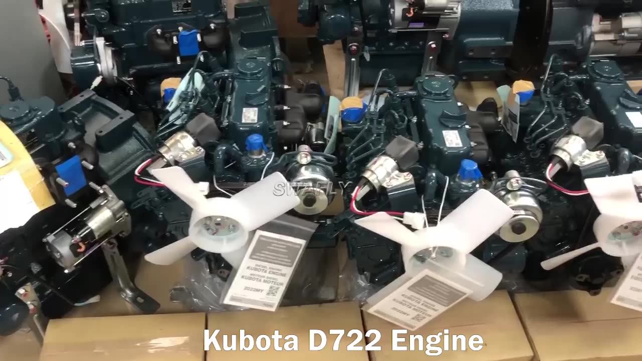 Kubota D722 D722-ef11_cn4 Diesel Engine Assembly 2500rpm 10.2kw For ...