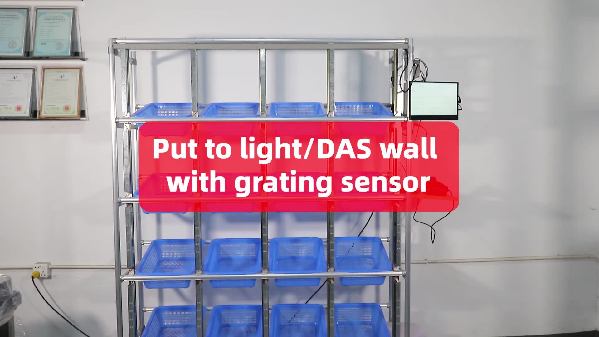 Warehouse Logistics E-commerce Order Light To Put Pick To Light Flow ...