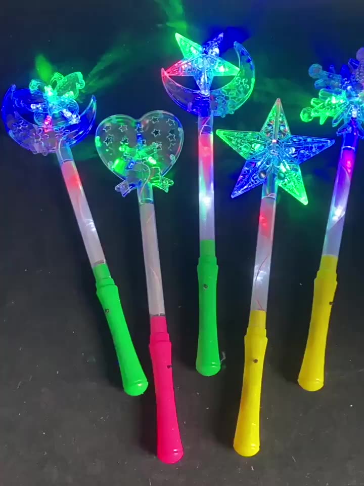 Led Light Up Frozen Snowflake Wand Toy For Kids Teens Christmas ...