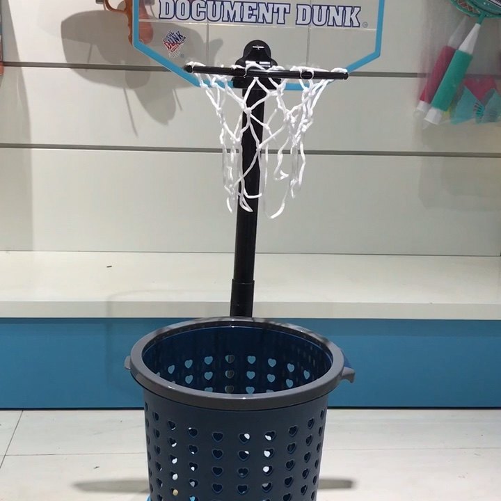 Indoor Toy Customize Basketball Hoop Trash Bin For Office Portable ...