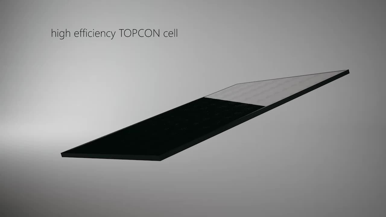 Bc N-type Topcon Bifacial Monocrystalline Solar Power Panels 550watt ...