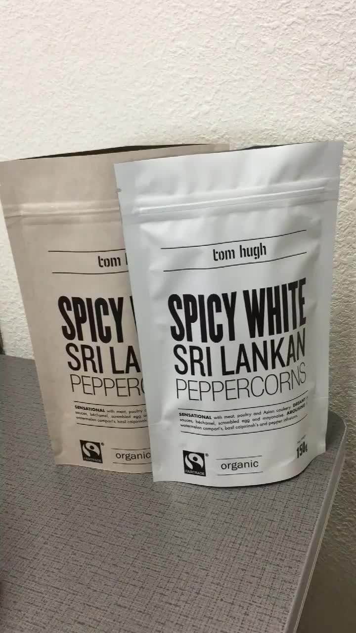 Small Plastic Bag Doypack Zip Lock Stand Up Mylar Salt/pepper/cinnamon ...