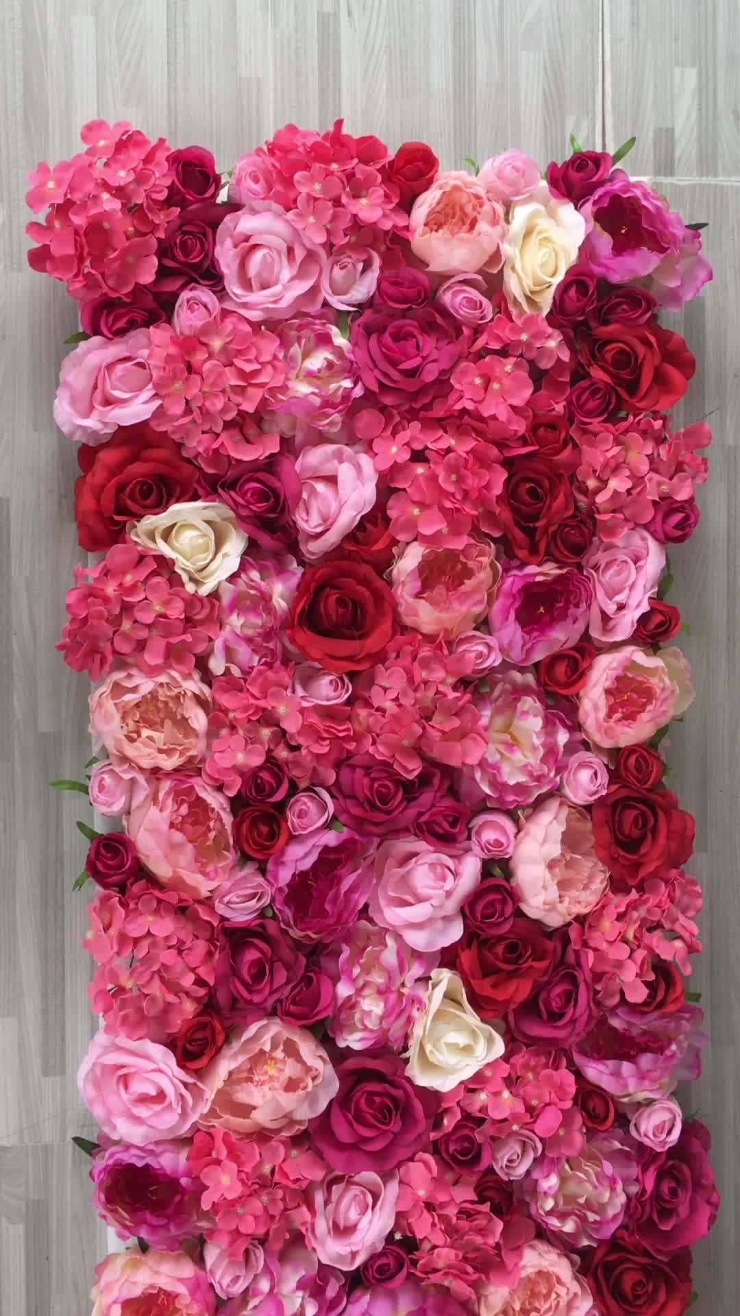 Qslh-w170 Customized 50*240cm Roll Up Flower Wall Decoration Home ...