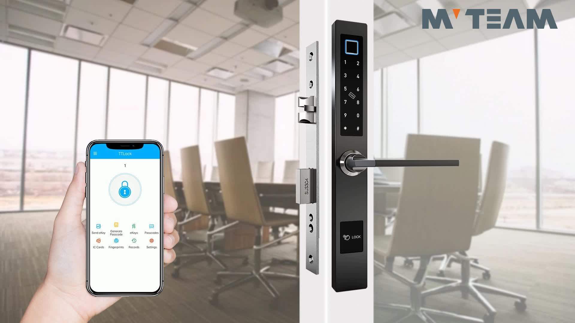 Digital Wifi App Ttlock Fingerprint Code Card Smart Hooks Lock Smart ...