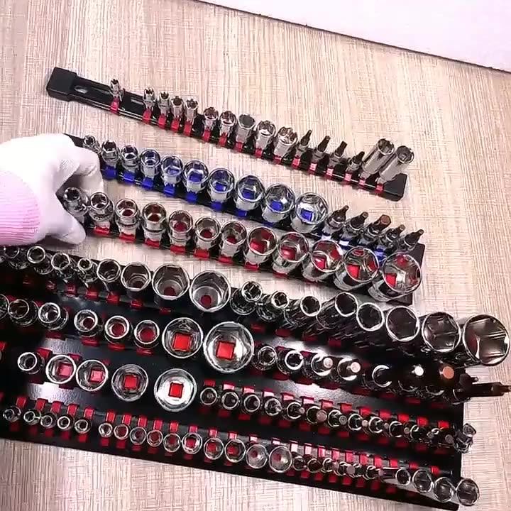 6-piece Heavy Duty Socket Racks Holder Kit Abs Tools-socket Holder For ...
