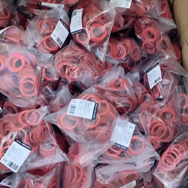Customized M2m2.5m3m4 M5 M6 M8 M10 Red Insulation Gaskets Red Steel ...