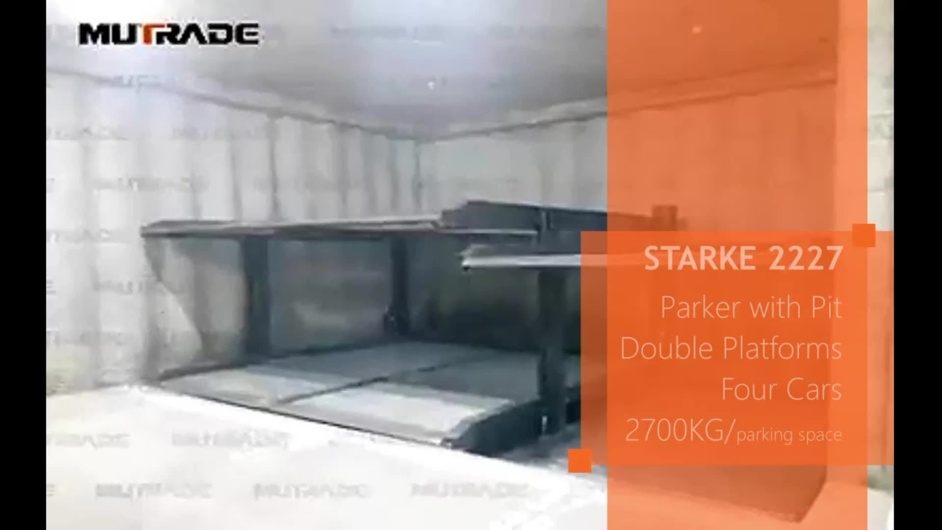 2 Post Hydraulic Vertical Pit Storage 2700kg Parking Equipment - Buy ...