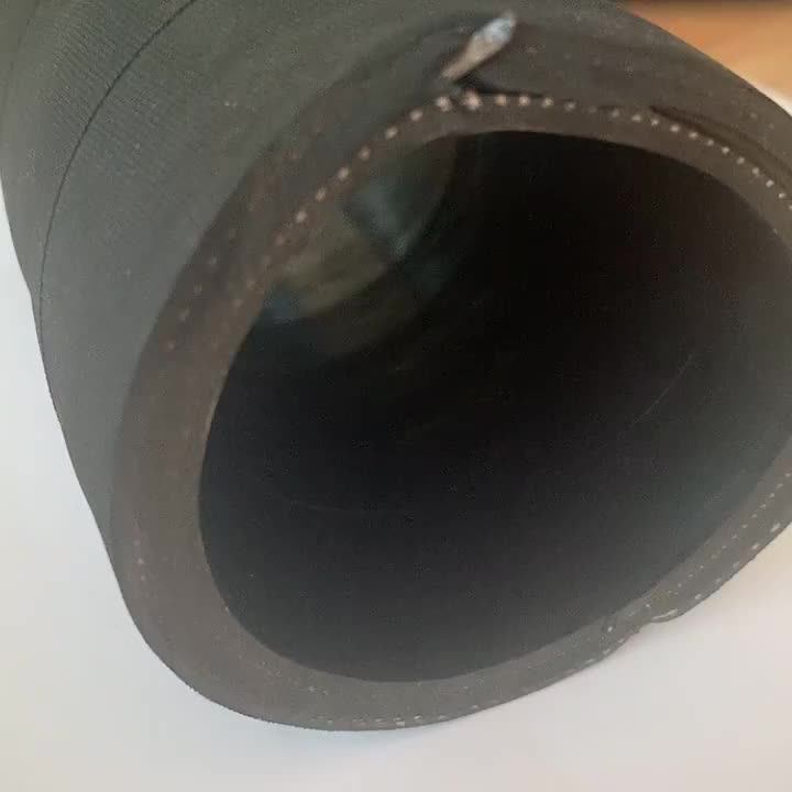 4 Inch Suction Pipe Black Rubber Hose Mud Sand Discharging Rubber Hose ...