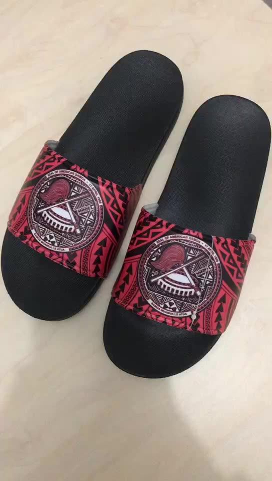 Fashionable Ladies Slippers Polynesian Samoa Tribal Print Outdoor ...