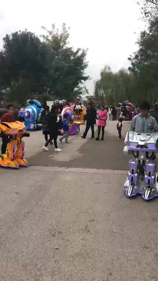 Indoor Playground Amusement Rides Robots Battery Electric Walking Robot ...