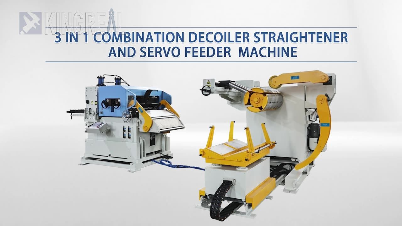 Metal Sheet Coil Decoiler Straightener Feeder Machine For Steel Coil ...