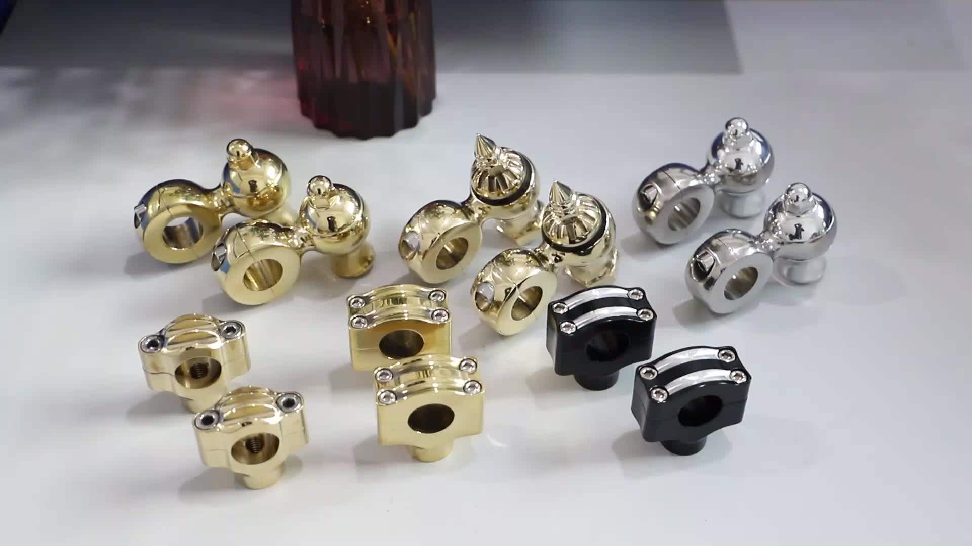 Motorcycle Parts Brass Handlebar Risers Clamps For Harley Aftermarket ...