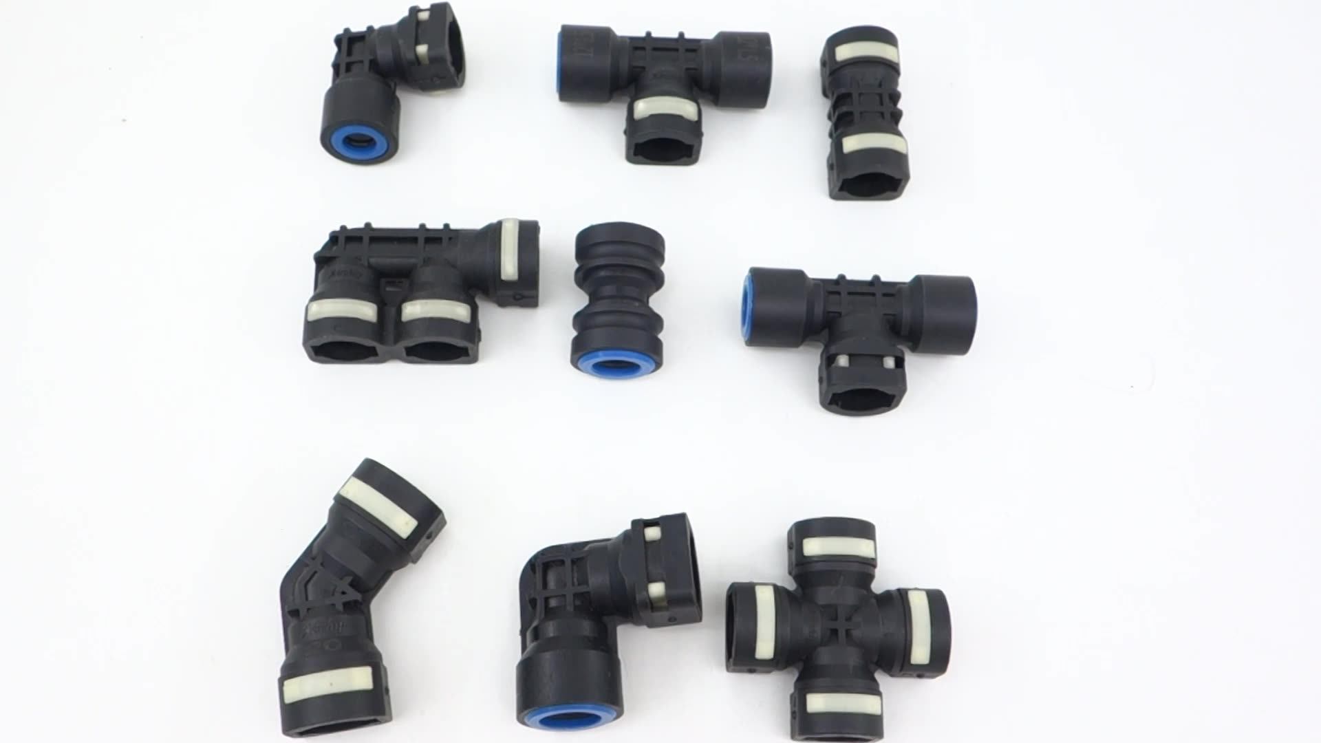 Plastic Hose Quick Couplings 4 To 12mm Pneumatic Air Fitting Py/pu/pv ...