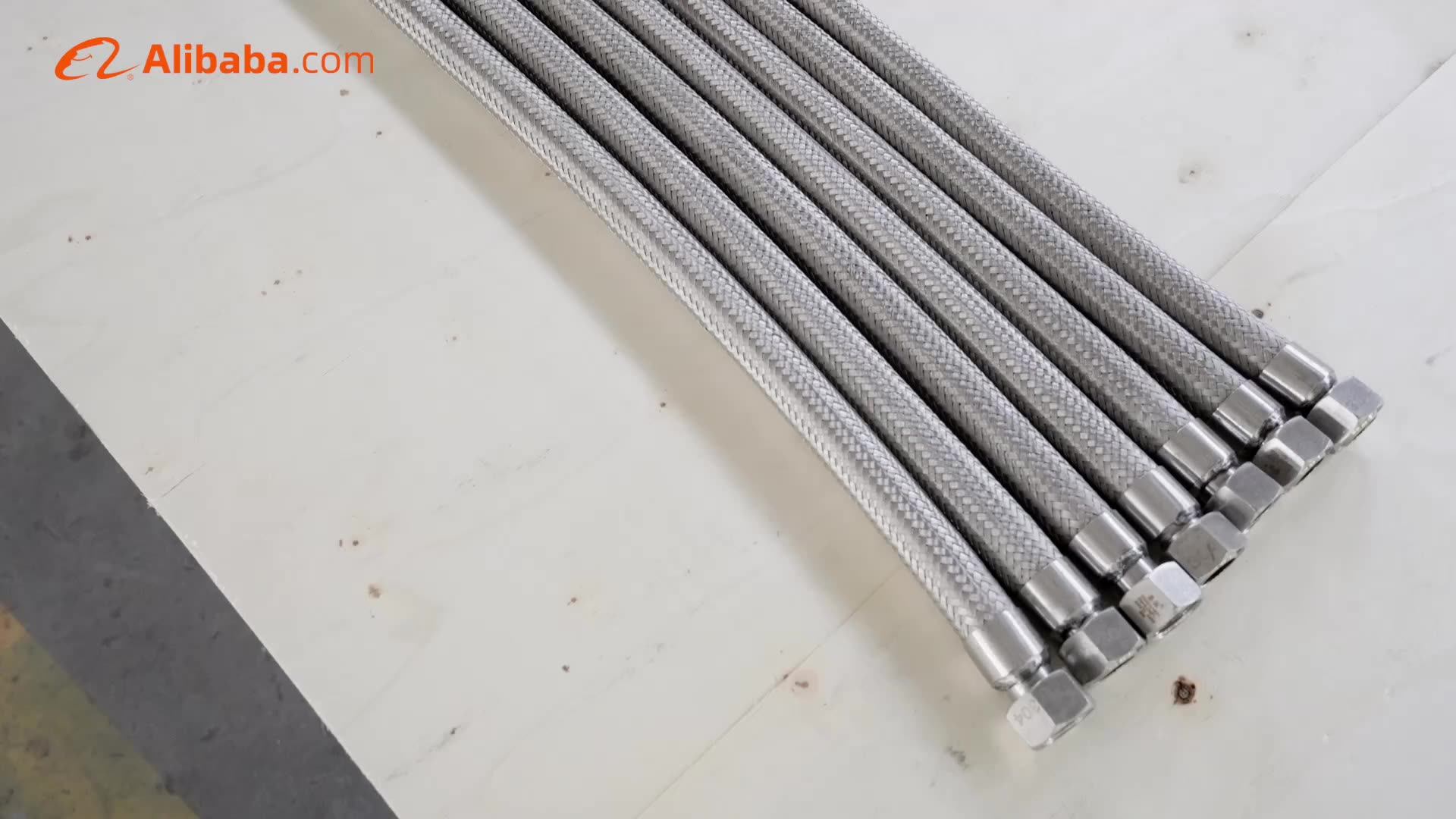 Flexible Stainless Steel Wire Braided Air Compressor Hose With Ends ...