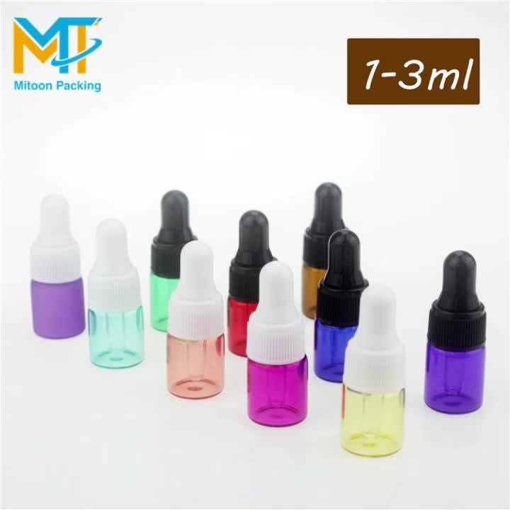 Wholesale Small Sample Dropper Bottle 1ml 2ml 3ml 5ml Glass Dropper ...