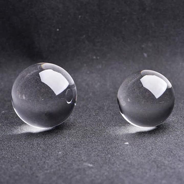 Feng Shui Crystal Ball Engraving Clear Glass Ball For Decoration Clear ...