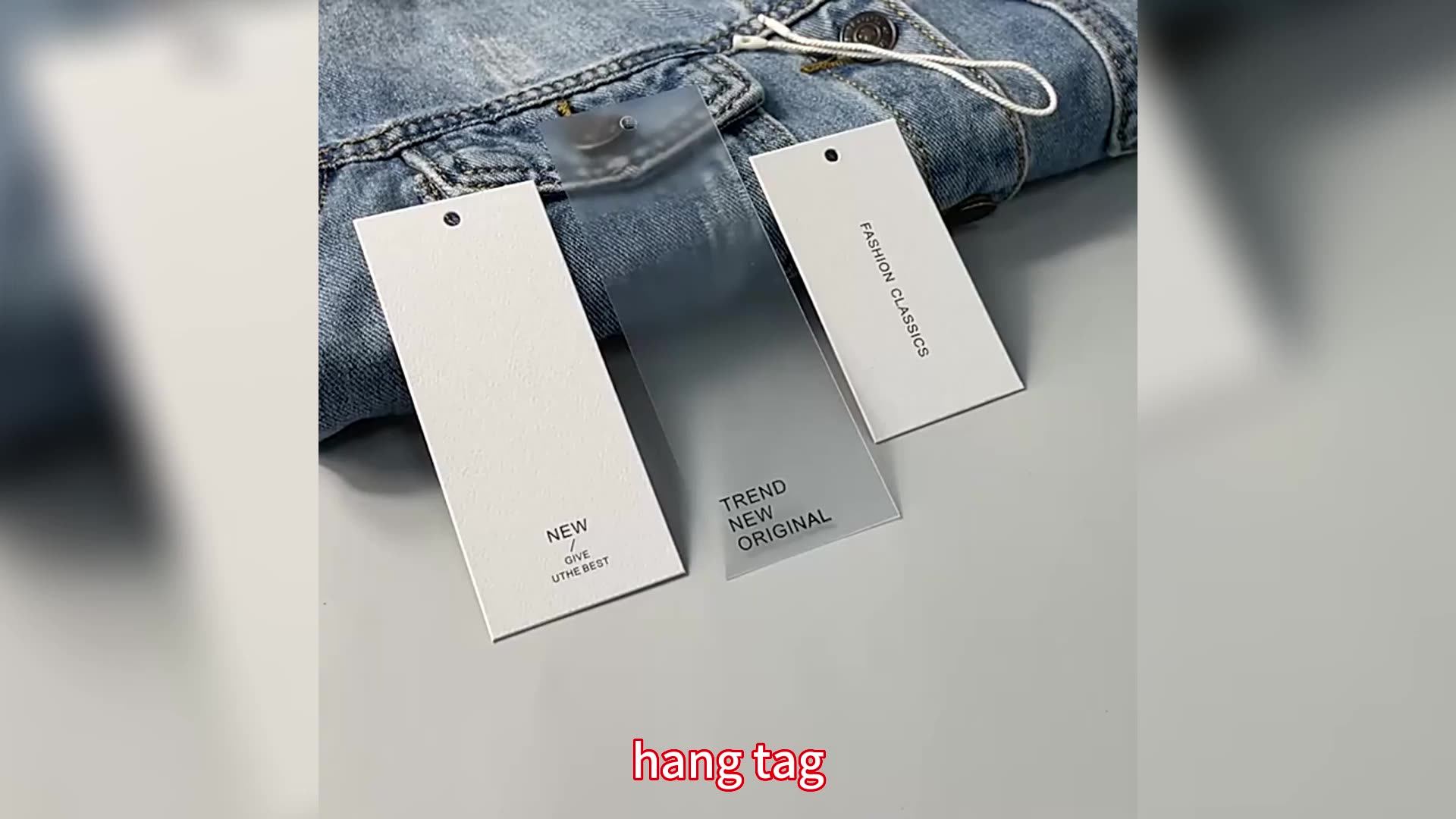 Barcode Hang Tag Wholesale New Design Brand Name Garment Custom Labels ...