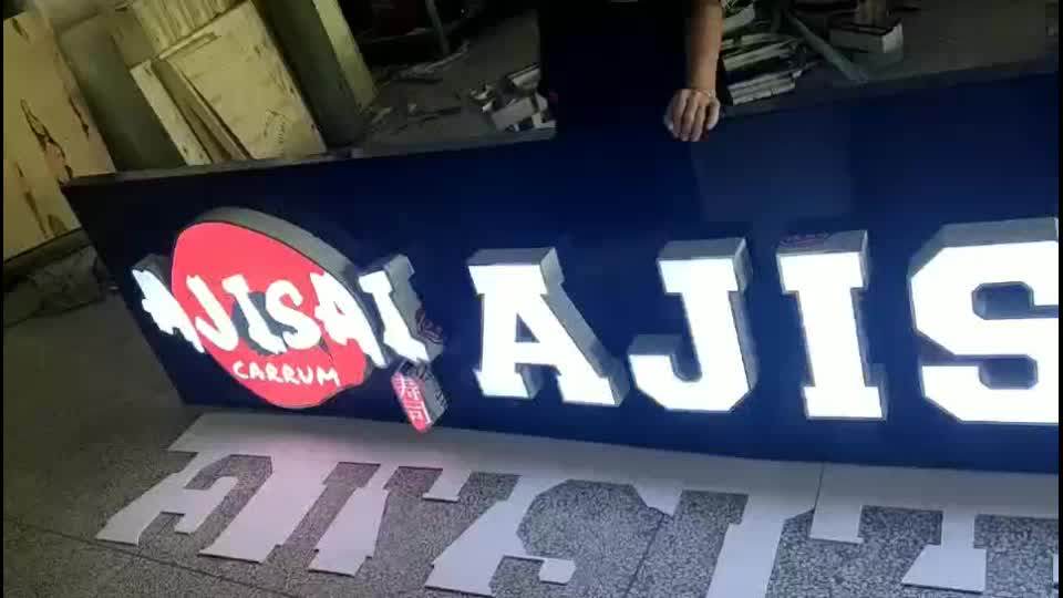 Outdoor Led Shop Front Sign Round Metal Lightbox Circular Lighted ...