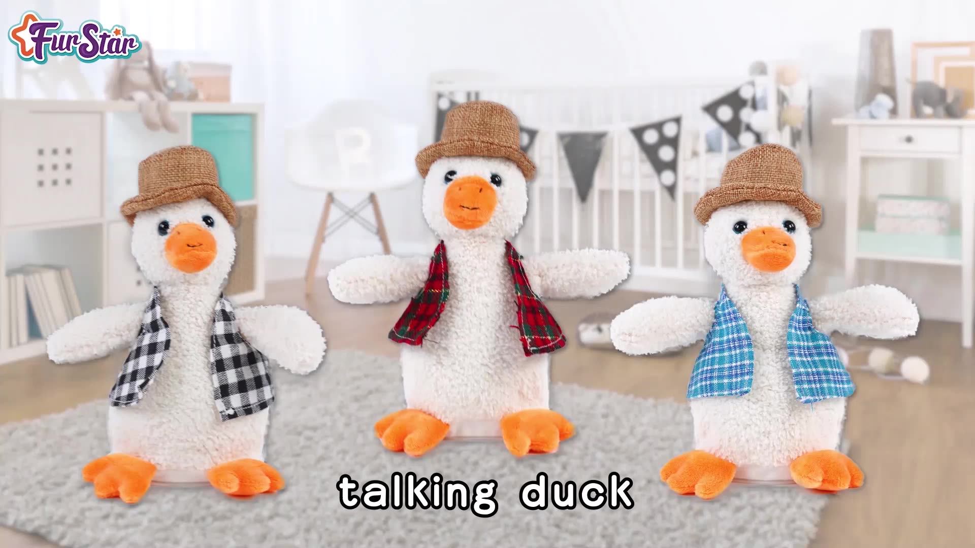 Educational Lovely Repeat What You Say Animal Plush Toy Talk Back ...