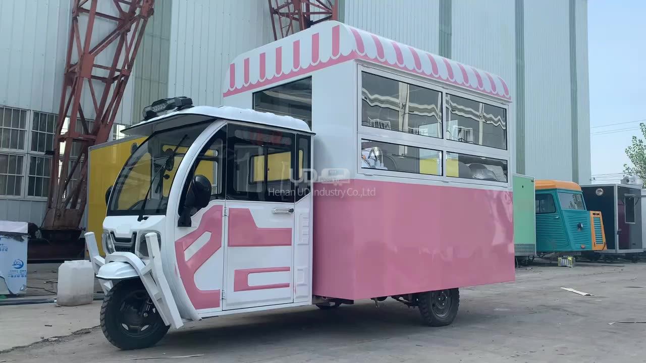 Gasoline/electric Food Truck Catering Van Coffee Cart Bike Piaggio Ape ...