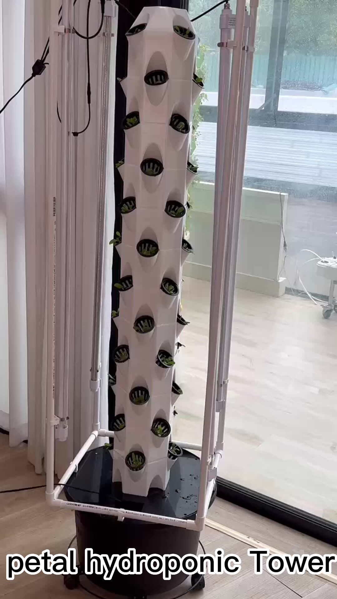 Vertical Hydroponic Garden Tower Farming Family Use Mini Indoor ...