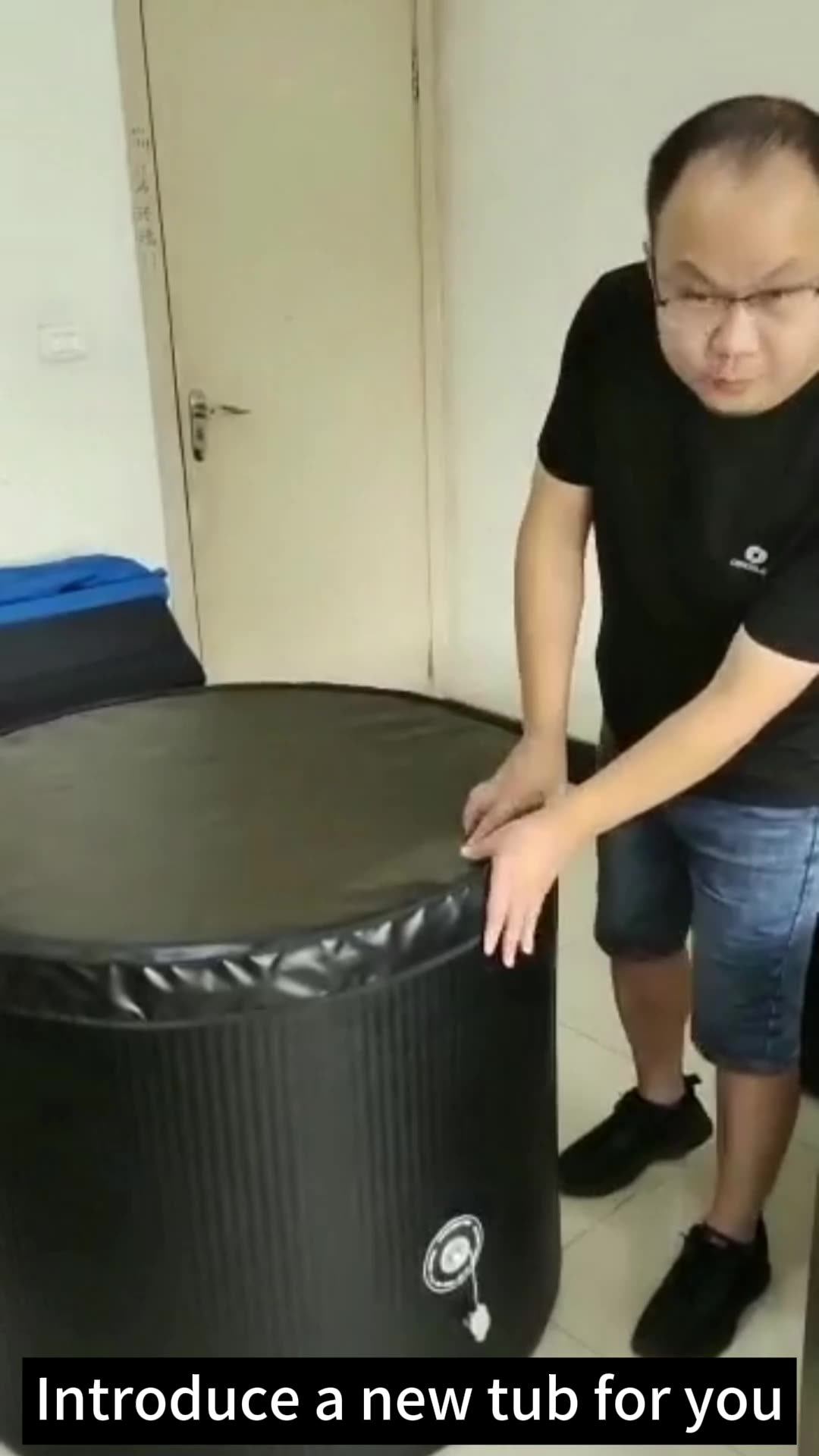 Insulated Inflatable Ice Bath Barrel Recovery Pod Cold Plunge Pool ...