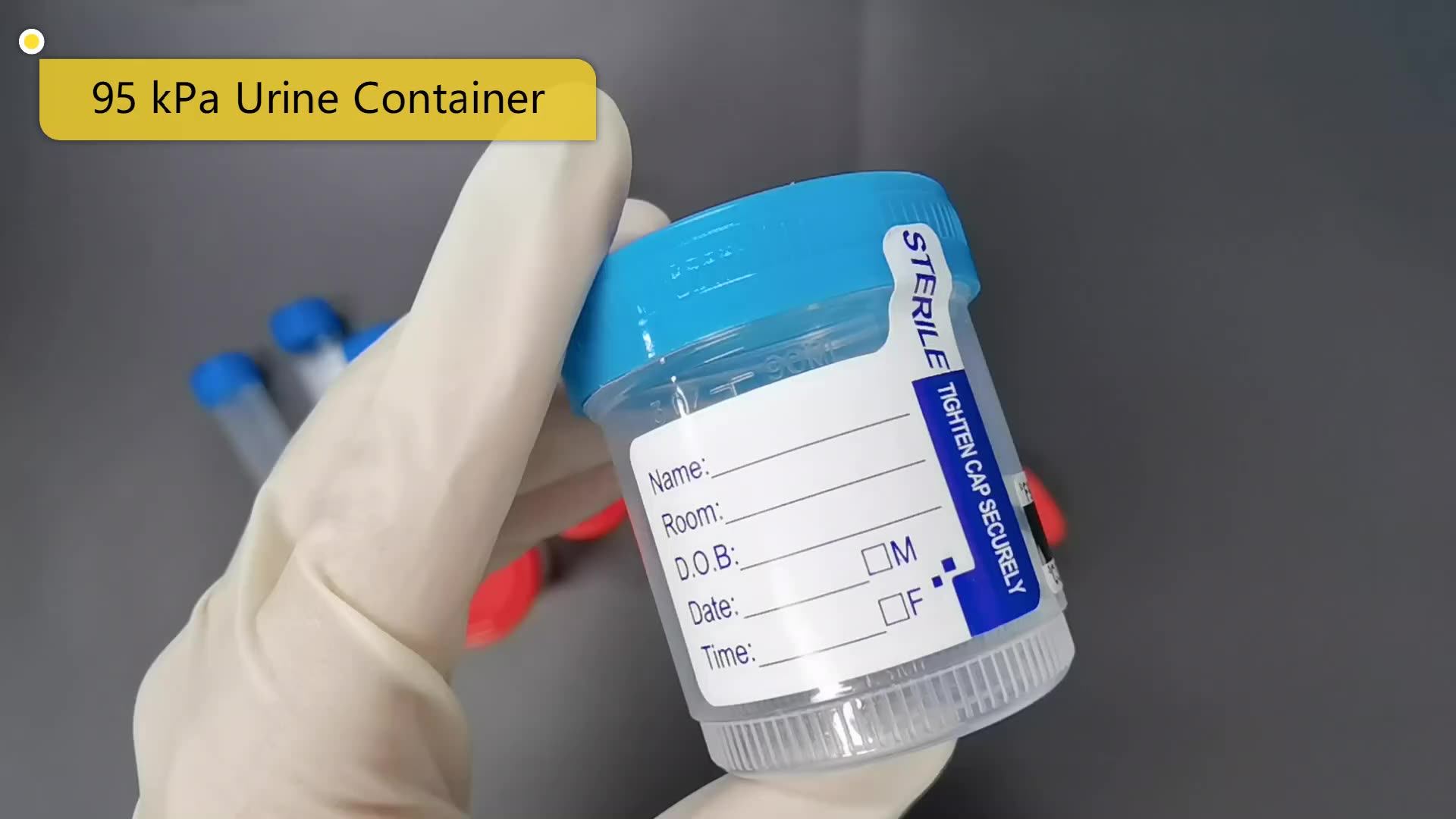 Trummed 95kpa Compliant Specimen Container 90ml Sterile Urine Cup With ...