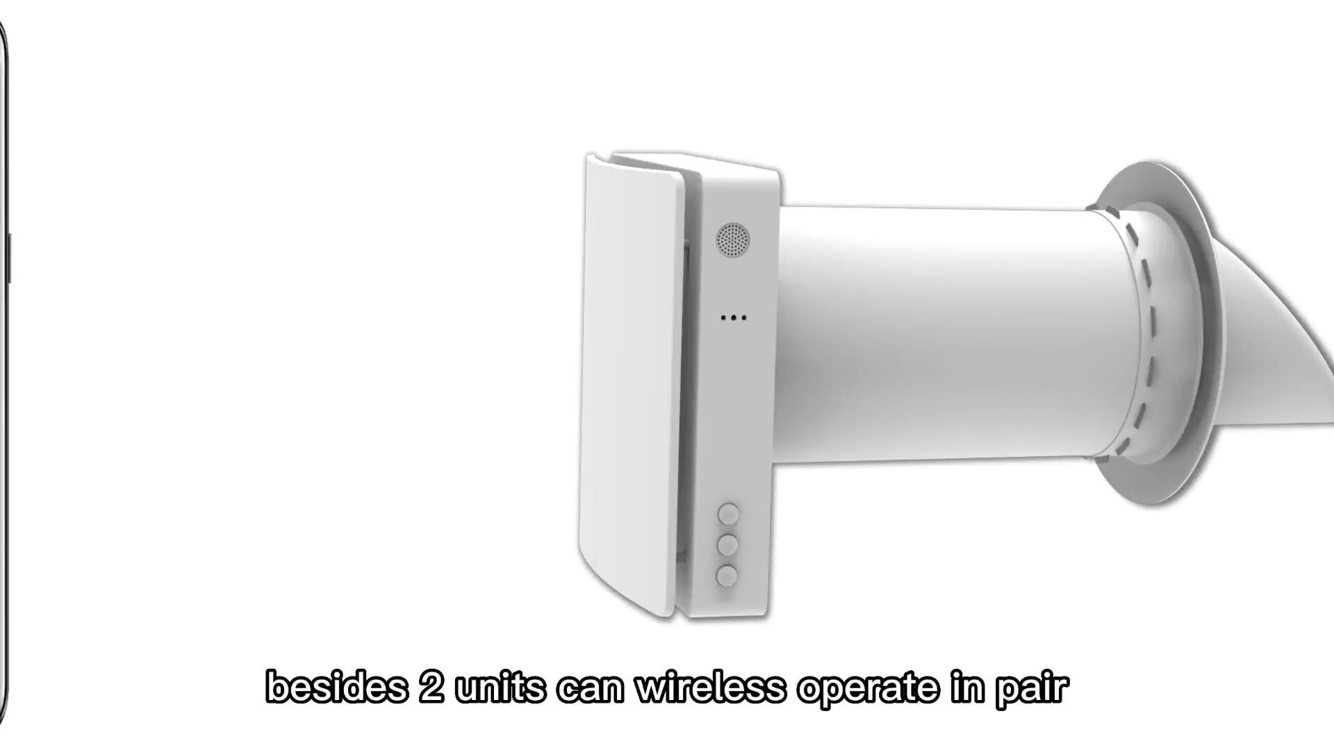 Heat Exchanger Ventilation Local Single Room Wall Hrv Erv Heat Energy ...