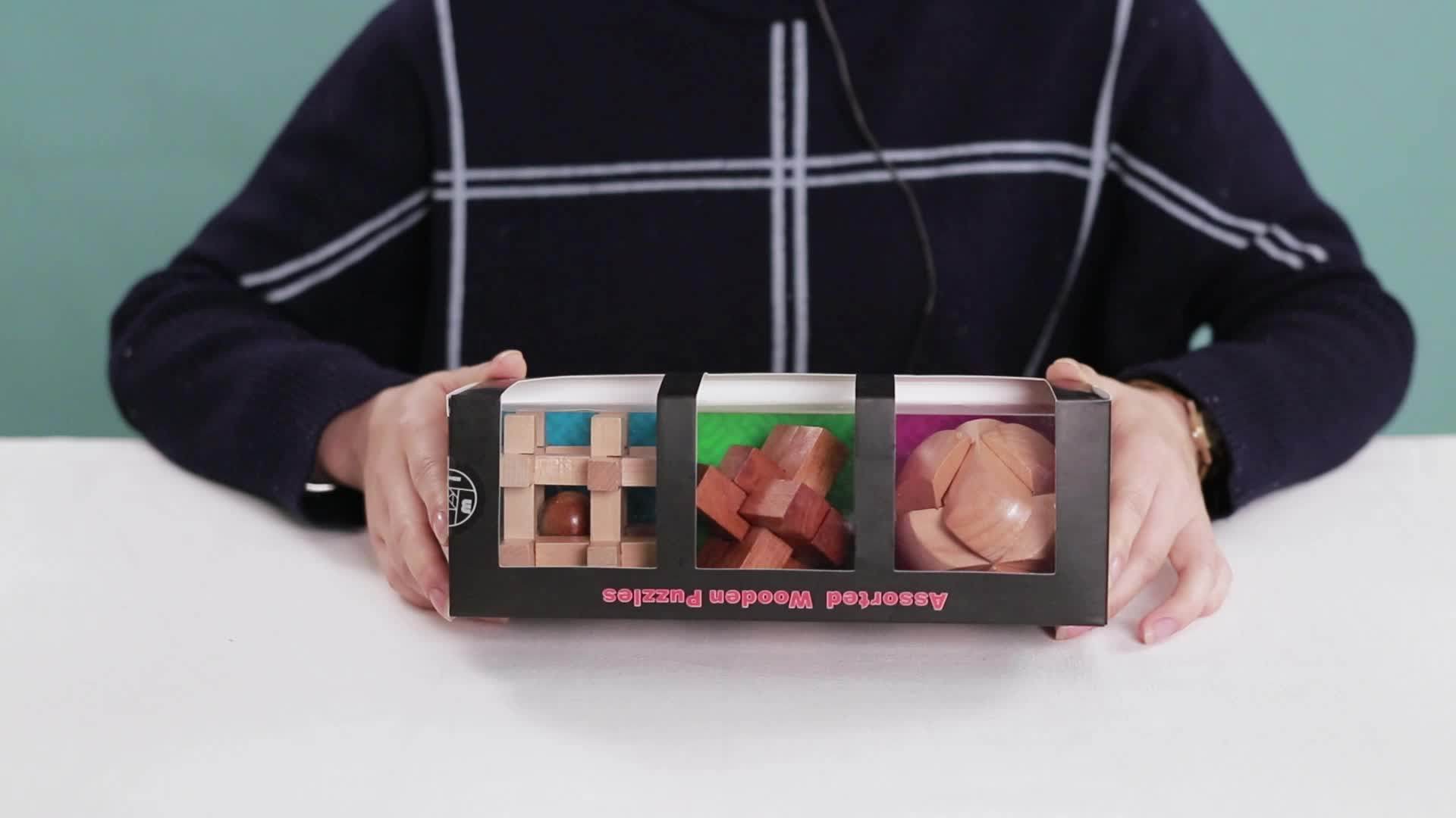 Montessori Toy Block Wooden Education Bamboo Puzzle Brain Game ...