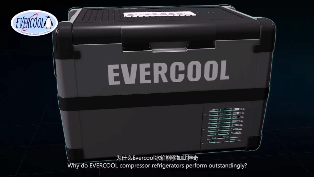 Evercool 50 Liter Rv Caravan Refrigerator 12v Compressor Dc 12v ...