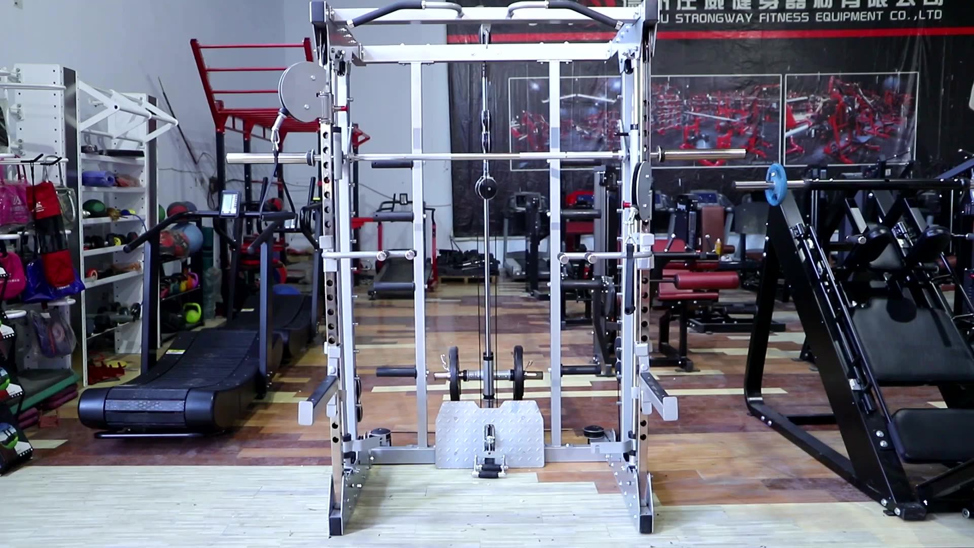 Commercial Gym Equipment Squat Rack Smith Combination Multi Smith ...