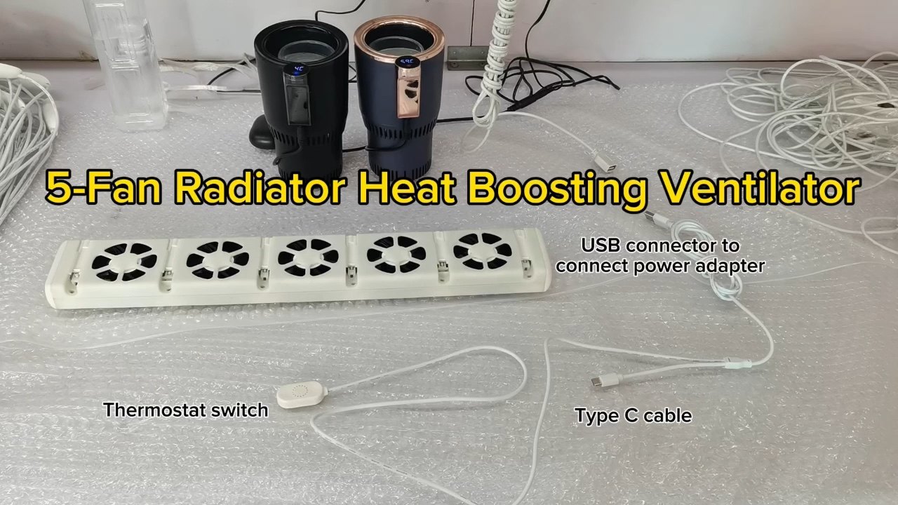 5 Fan Heatfan Smart Radiator Ventilator Magnetic Daisychainable ...