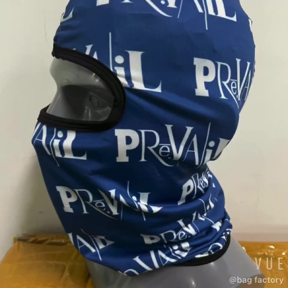 Custom Print Balaclava Skull One Hole Full Face Motorcycle Balaclava ...