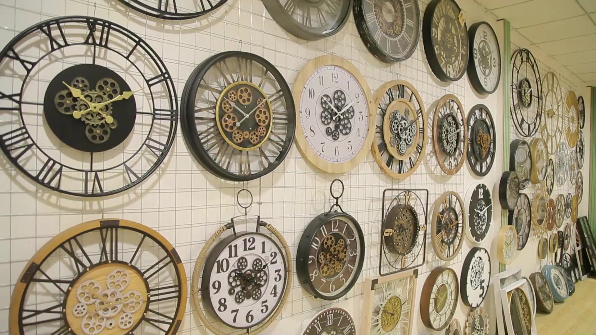 Antique Iron Decoration Metal Wall Clock In Living Room Bedroom Wall Clock - Buy Wall Clock Home ...